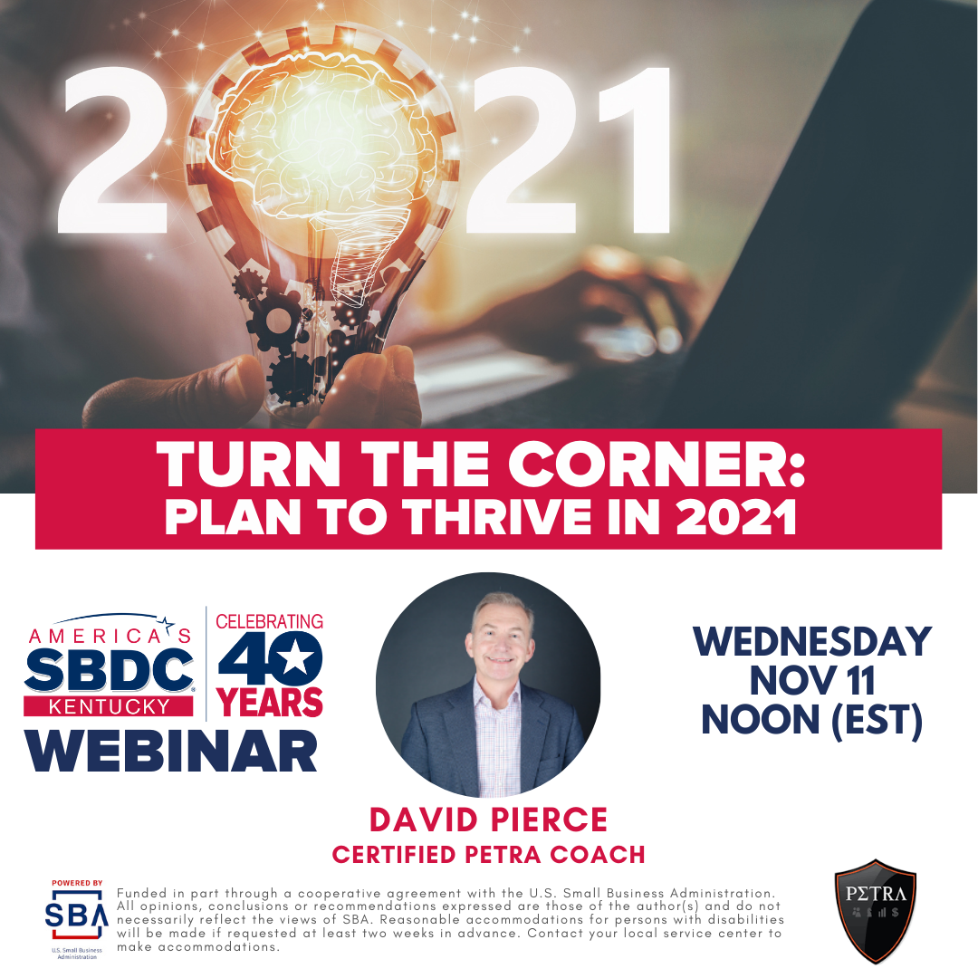Turn the Corner – Plan to Thrive in 2021 – Kentucky SBDC
